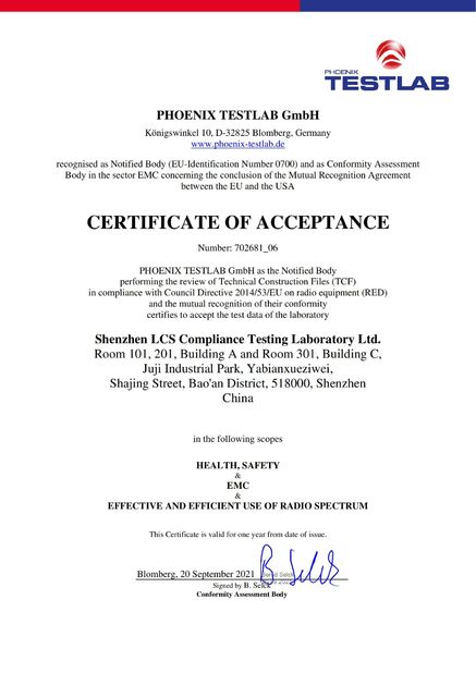 China Shenzhen LCS Compliance Testing Laboratory Ltd. quality control