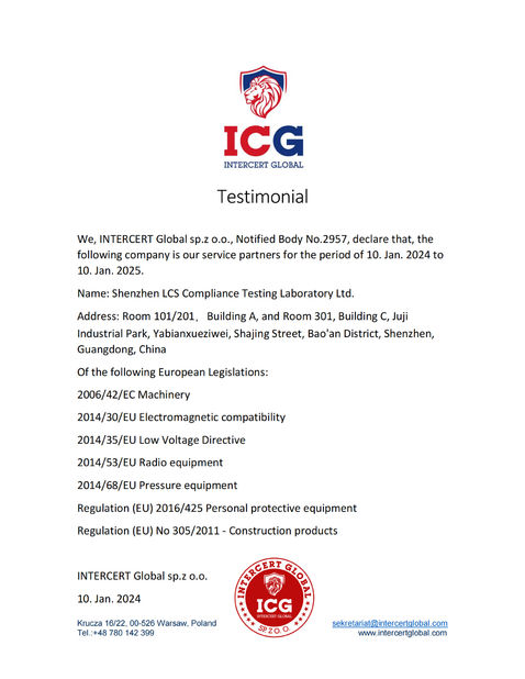 China Shenzhen LCS Compliance Testing Laboratory Ltd. quality control